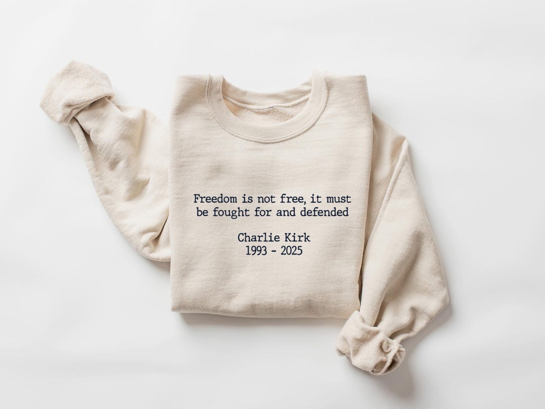 Charlie Kirk Freedom is Not Free T-shirt, Pro Liberty Quote Shirt ...