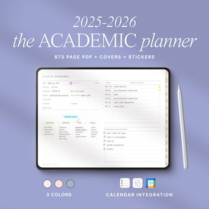 2025-2026 Digital Academic Planner: Goodnotes, Ipad, Ios Shortcut ...