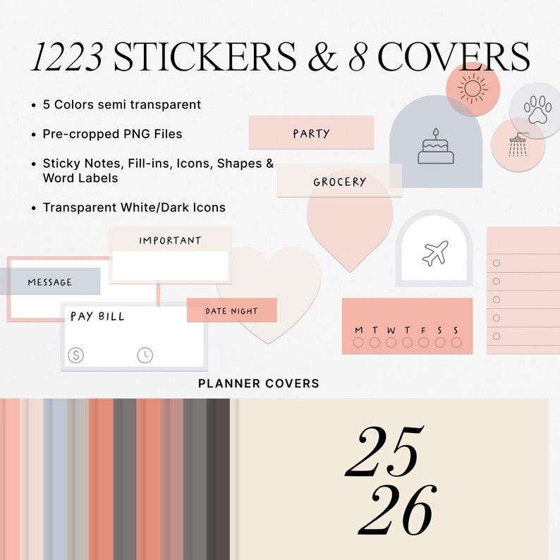 2025-2026 Digital Academic Planner: Goodnotes, Ipad, Ios Shortcut ...