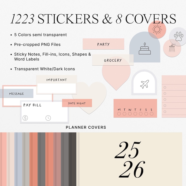 2025-2026 Mid Year Digital Planner: Goodnotes, Ipad, Tablet, Dated ...