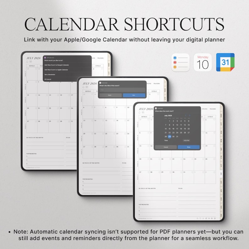 2026 Digital Planner for Goodnotes, Ipad, Tablet, Portrait, Ios ...
