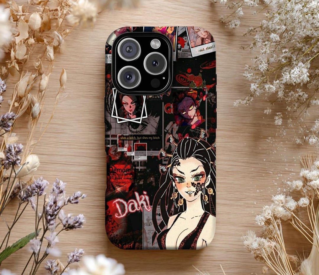 Daki Demon Slayer Phone Case • Anime Collage Cover • Kimetsu No Yaiba ...