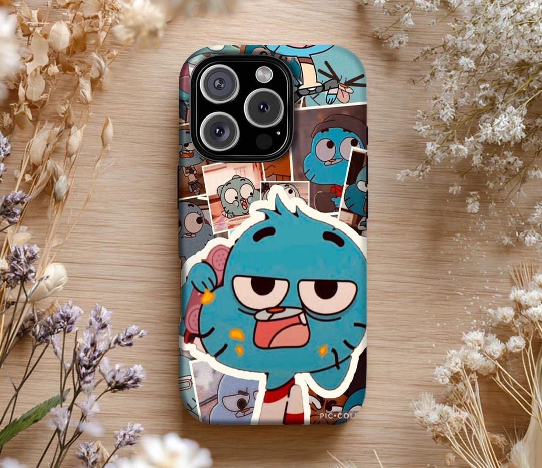 Gumball Cartoon Collage iPhone Case – Funny Anime Style Kawaii Cover - Etsy