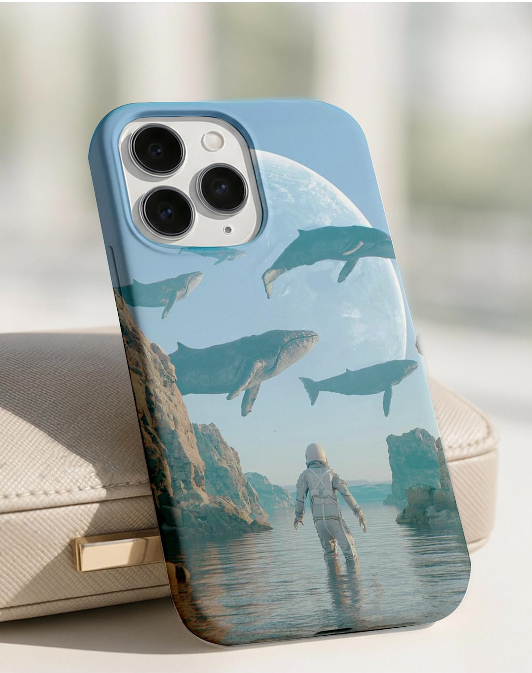 Surreal Whale Astronaut iPhone Case – Indie Art Phone Cover - Etsy