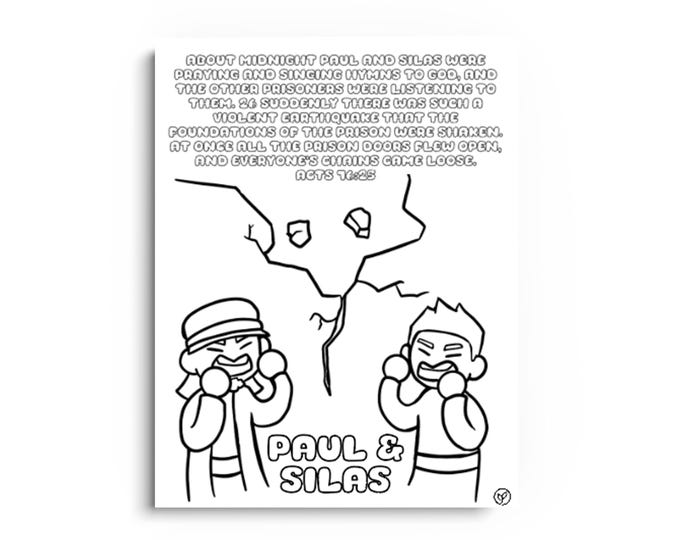 Paul and Silas, Bible Story Crafts, Paul and Silas in Jail, Bible ...
