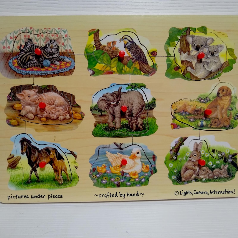Wooden Puzzles Pre K - Etsy