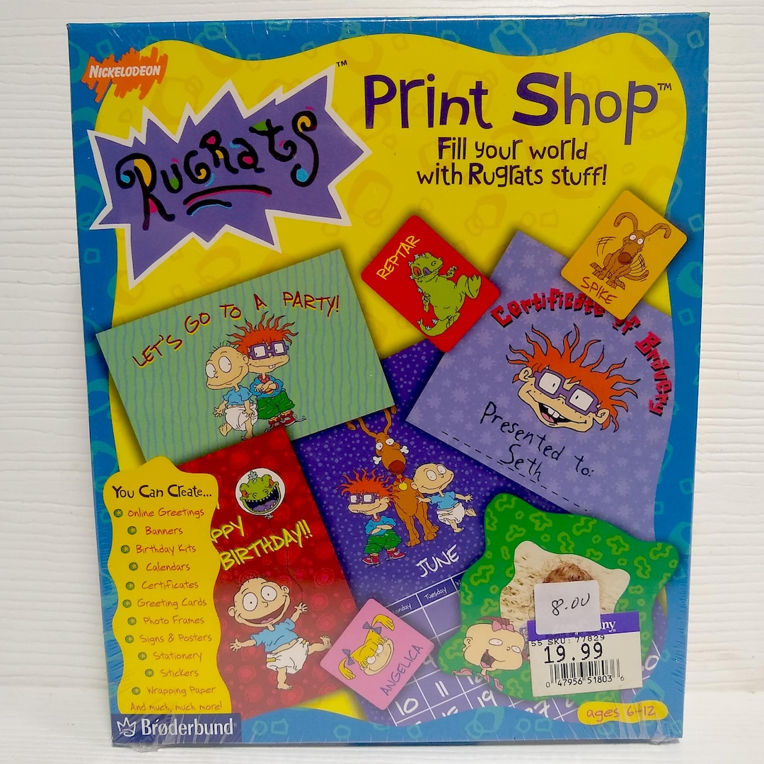 Vintage Rugrats Print Shop Software - Etsy