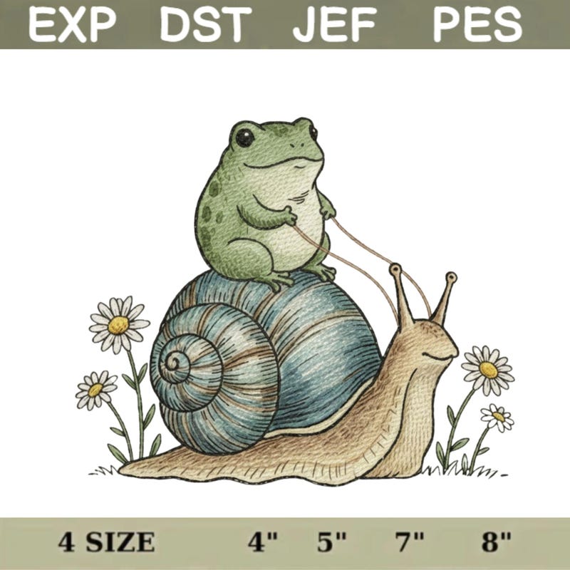 Frog Embroidered File - Etsy UK