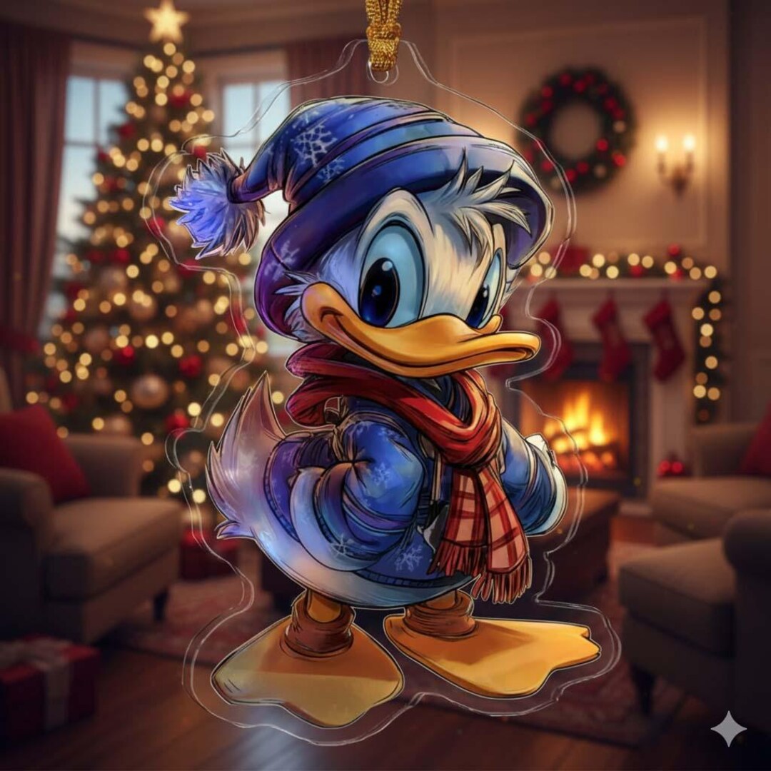 Personalized Donald Duck Gift Ornament, Custom Name Christmas Ornament ...