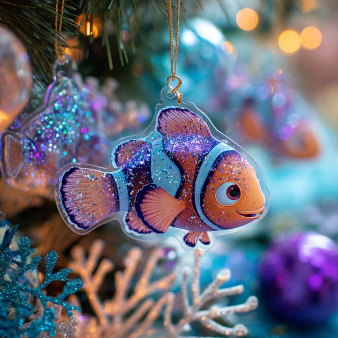 Personalized Disney Nemo Christmas Ornament, Custom Ocean Fish ...