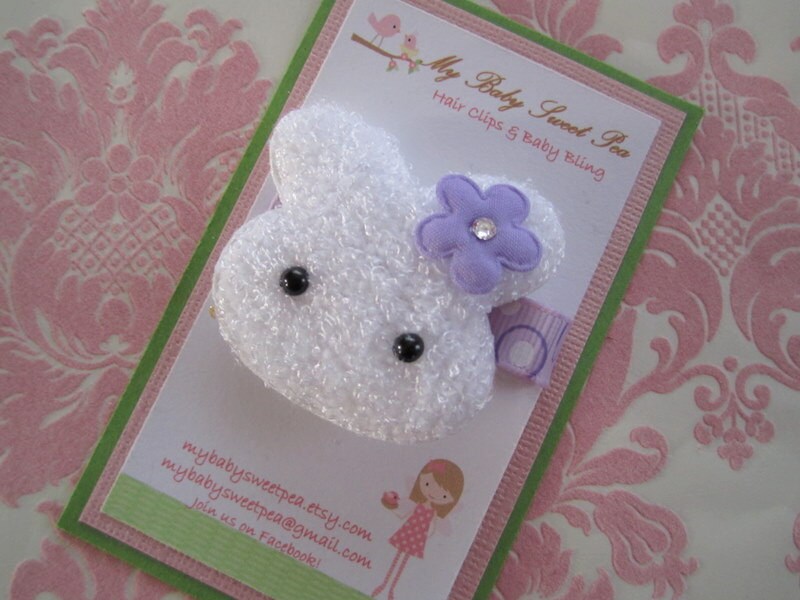 Girl Hair Clips Easter Hair Clips Bunny Hair Clips Girl - Etsy