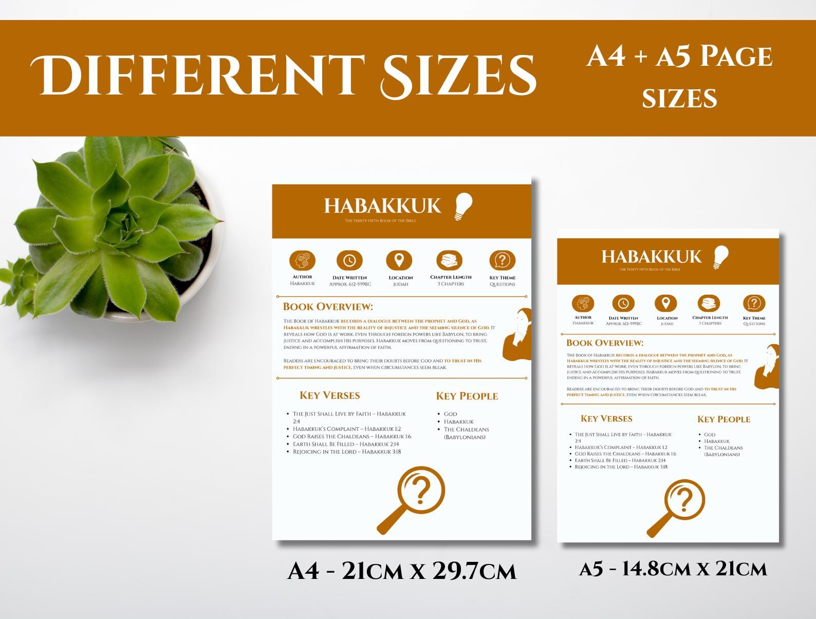 Habakkuk Bible Study Printable Pack: Christian Infographic + Reading ...