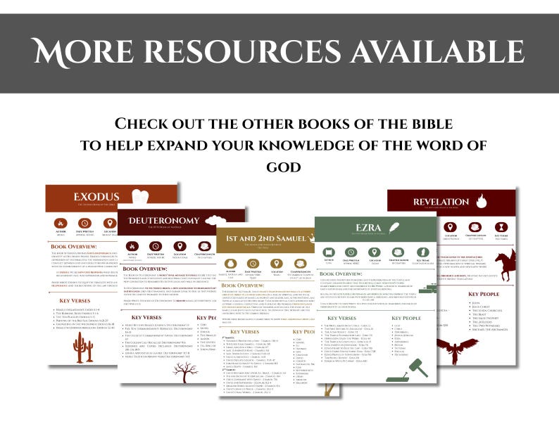 Habakkuk Bible Study Printable Pack: Christian Infographic + Reading ...