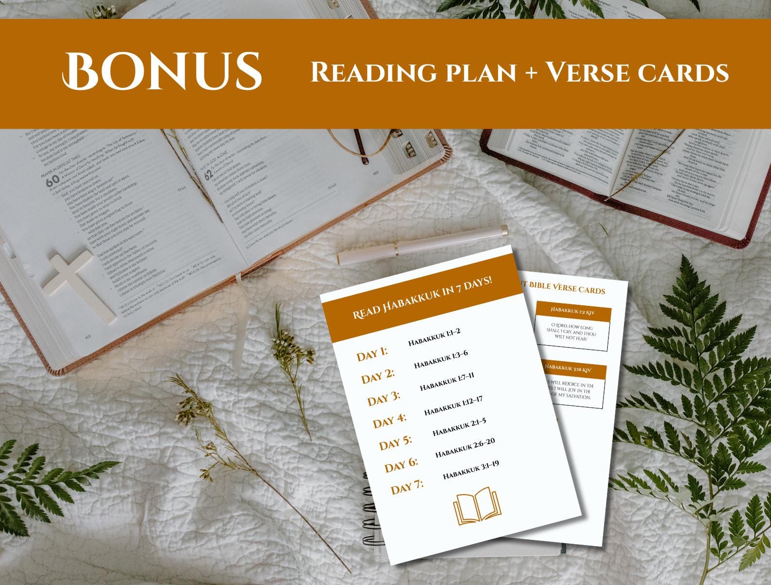 Habakkuk Bible Study Printable Pack: Christian Infographic + Reading ...