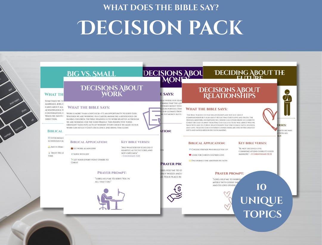 Christian Decision-making Devotional: KJV Scripture, Reflection ...