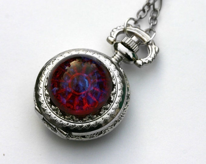 Dragon Breath Pocket Watch Fire Opal - Etsy
