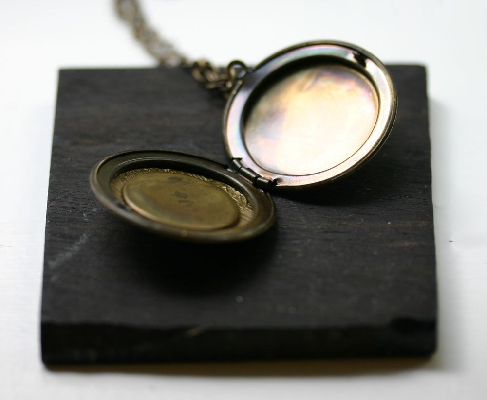 Antique Silver White Rose Locket Necklace - Etsy