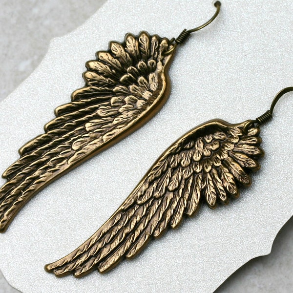 Angel Wing Earrings - Etsy