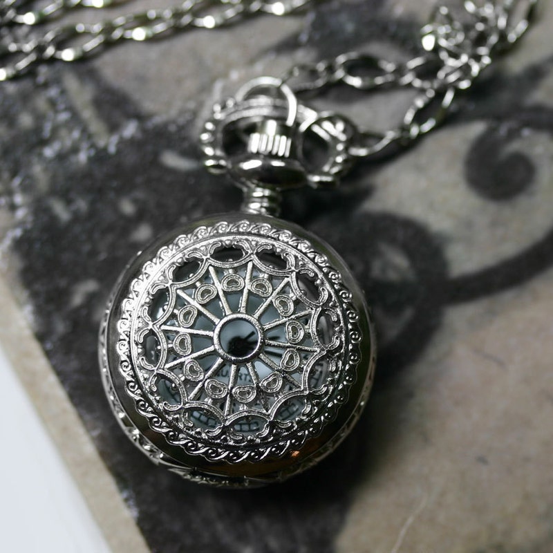 Pocket Watch Necklace - Etsy