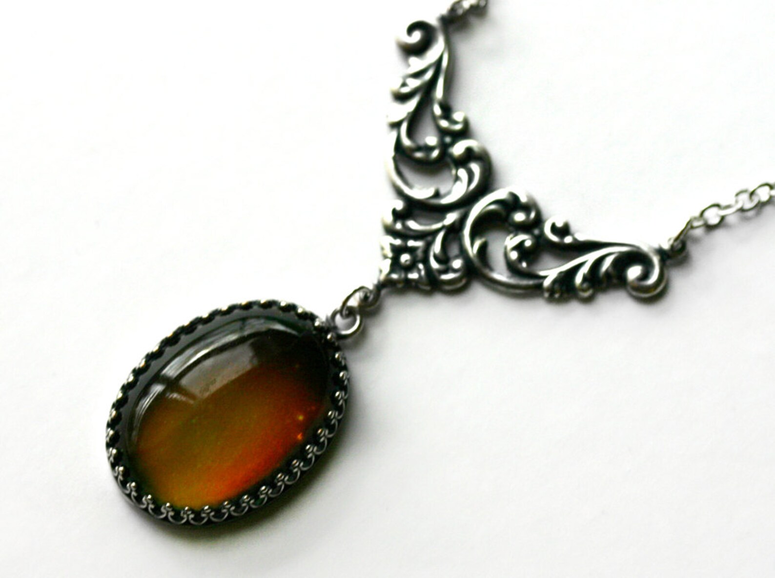 Mood Necklace Color Changing Stone - Etsy