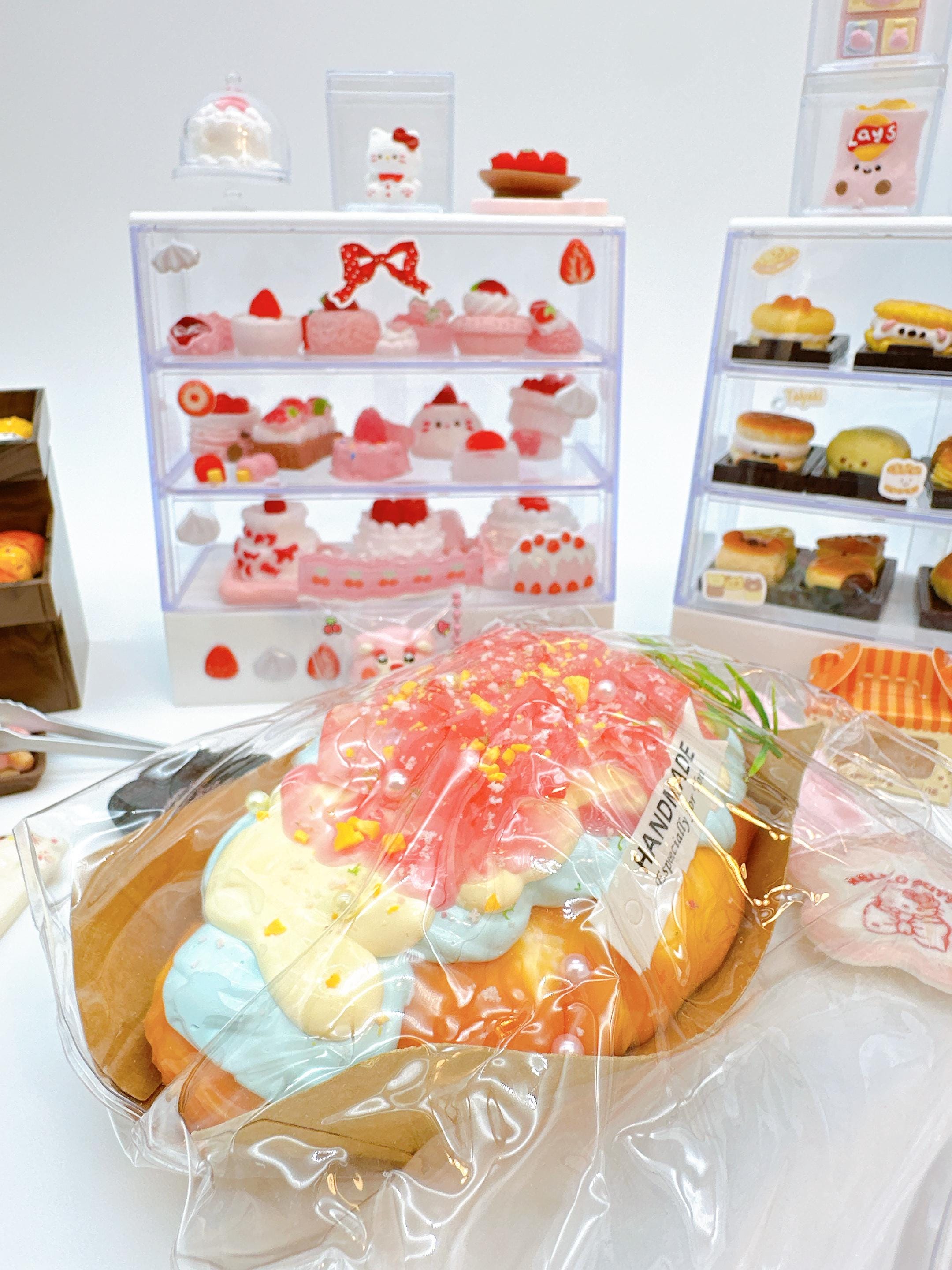 Peach Croissant Squishy: Jumbo Handmade Silicone Stress Relief Toy - Etsy