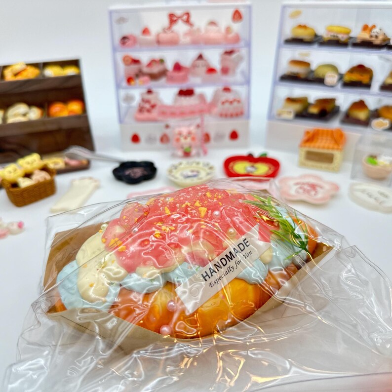 Peach Croissant Squishy: Jumbo Handmade Silicone Stress Relief Toy - Etsy