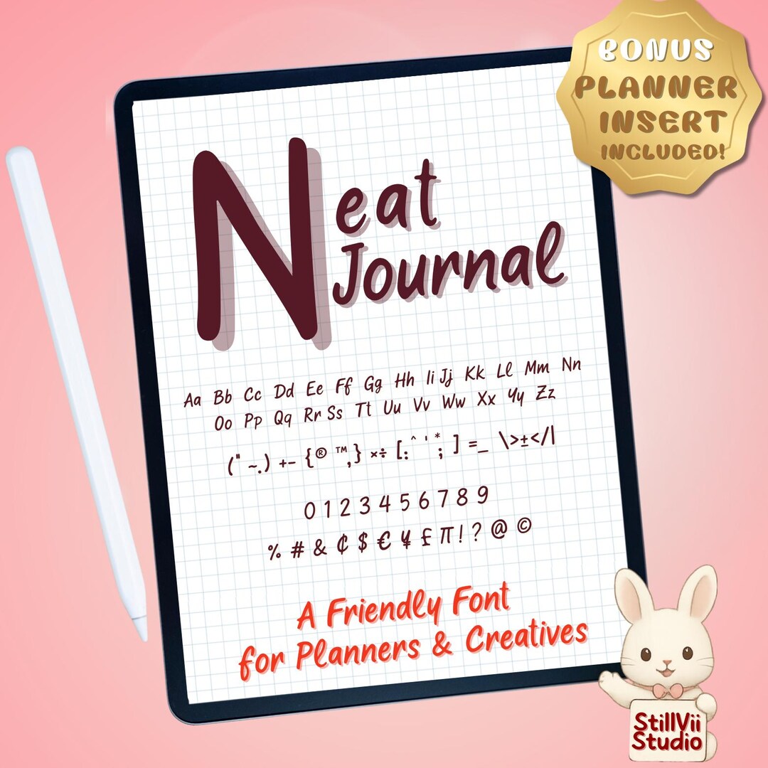 Handwritten Fun Font for Planner, Goodnotes & Remarkable, Procreate ...
