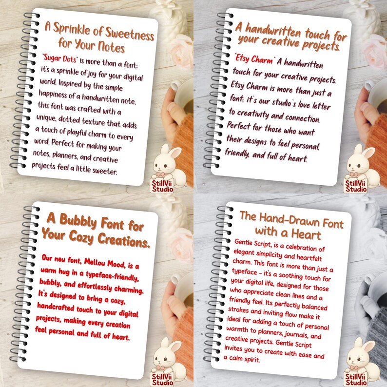 Neat Handwriting Font Bundle, Digital Planner & Minimalist Fonts for ...