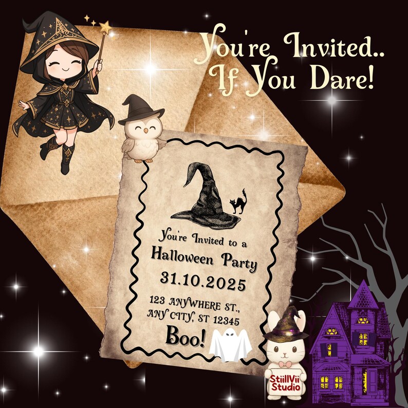 Magical Gothic Script Font, Spooky Font With Swash, Halloween, Witchy ...