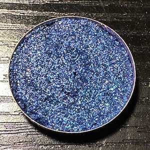 Lagoon - Dark Blue Duochrome Pressed Glitter Eyeshadow 26mm Pan - Etsy