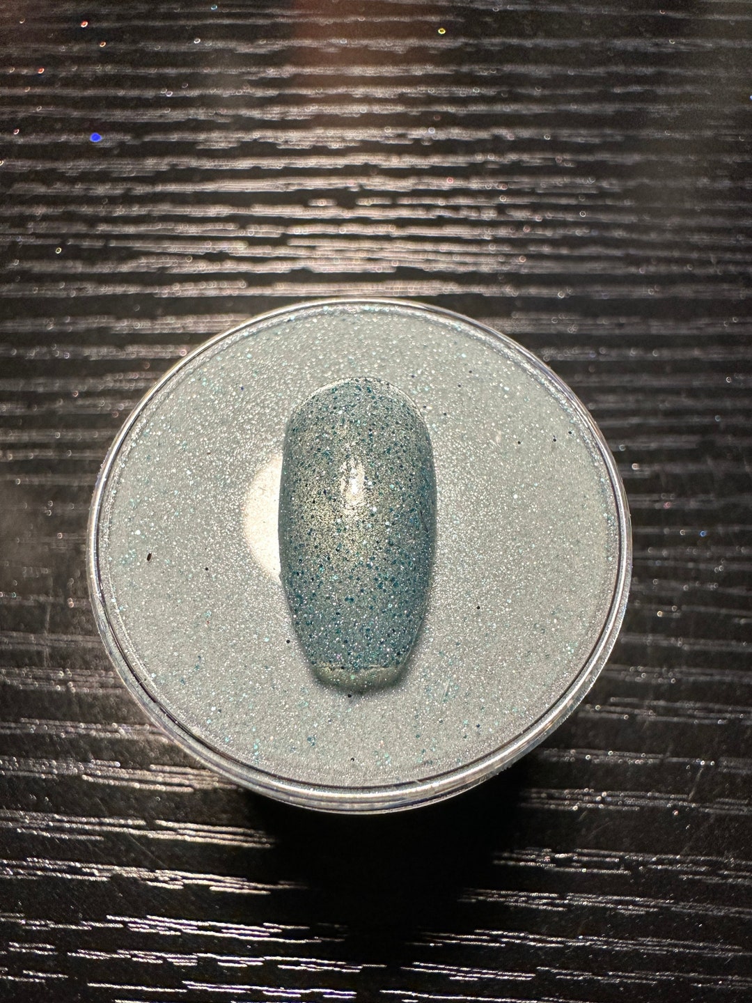 Acid - Blue Holo Nail Dip Glitter Acrylic Powder - Etsy