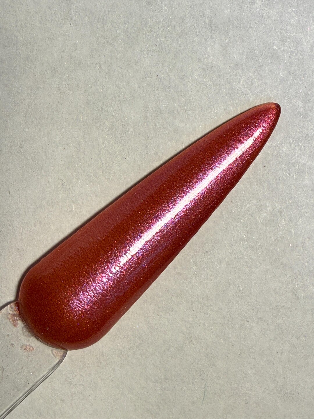Rager - Red Duochrome Shimmer Nail Polish 5, 15ml - Etsy