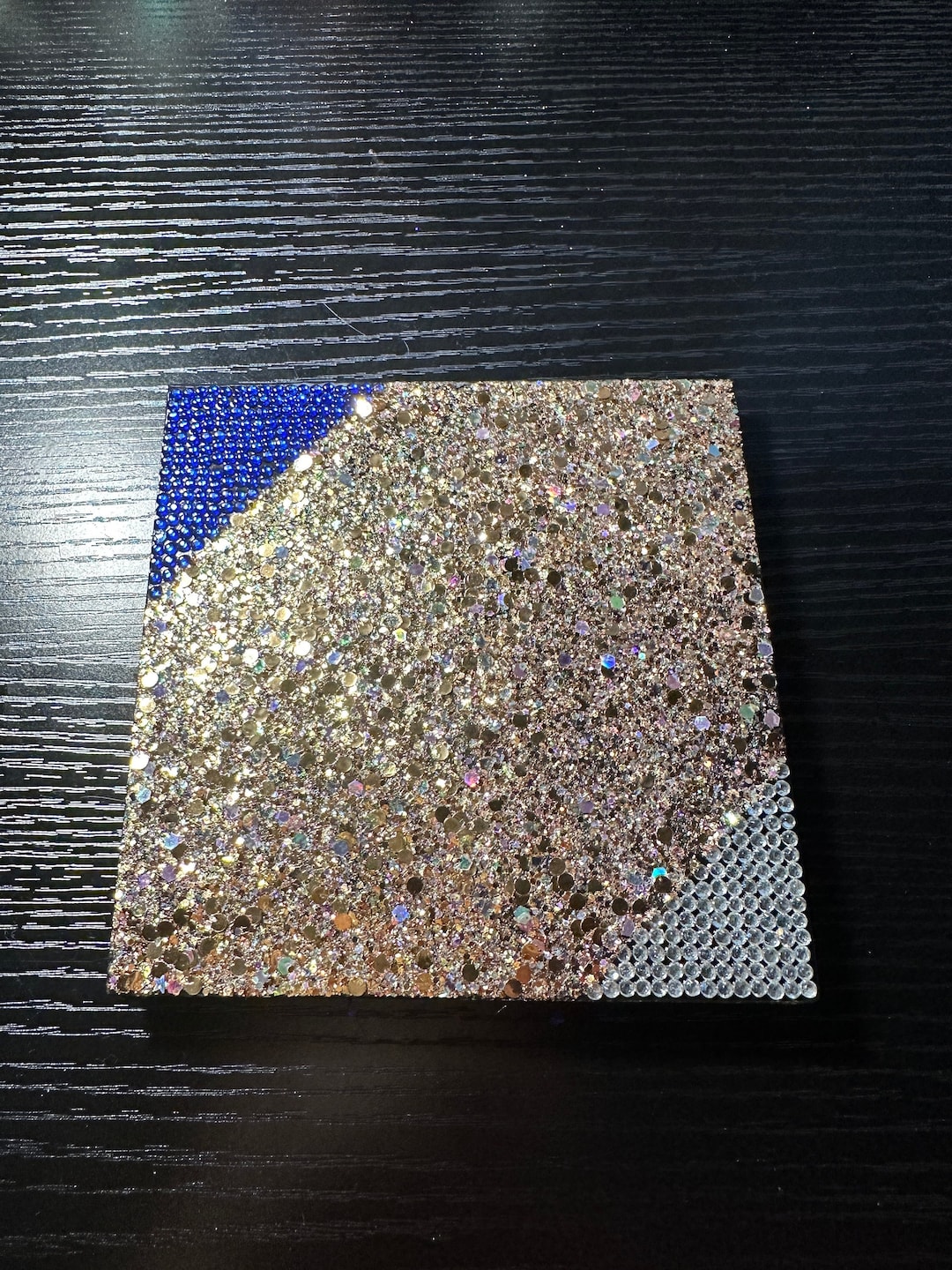 Bling Rhinestone Empty Small Magnetic Eyeshadow/makeup Palette With ...