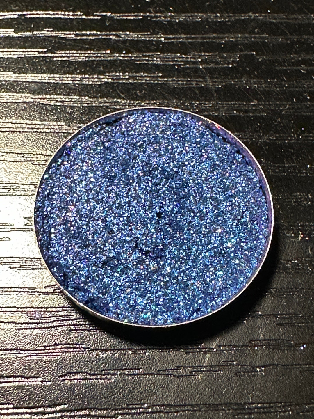 Lagoon - Dark Blue Duochrome Pressed Glitter Eyeshadow 26mm Pan - Etsy