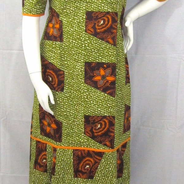 Burnt Orange African Dress - Etsy