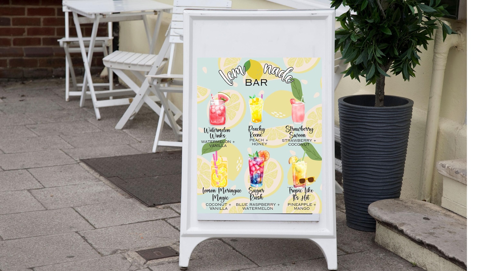 Lemonade Bar Menu Sign - Etsy
