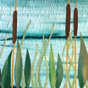 Art Quilt Applique Pattern -bull Rushes - Etsy