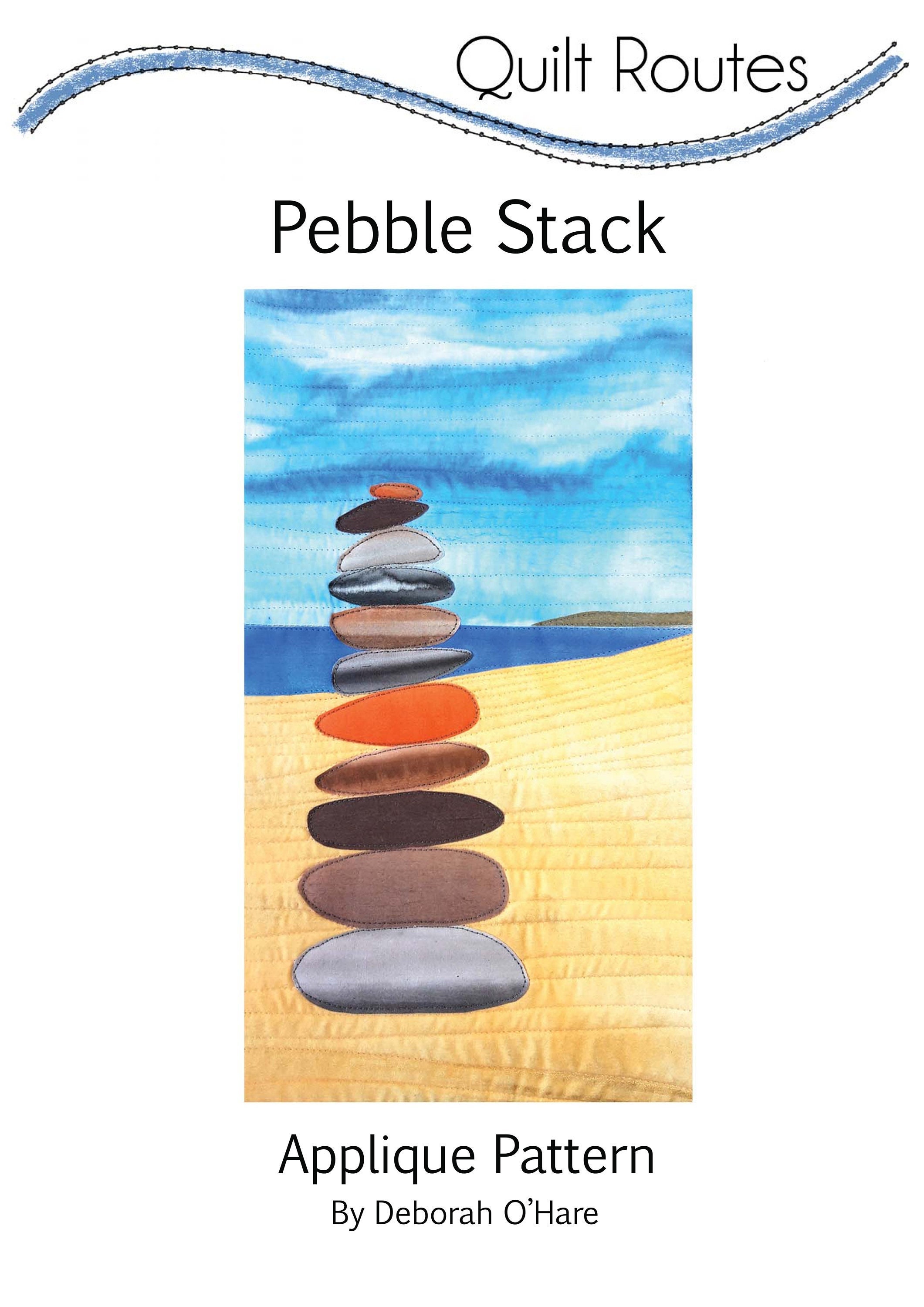 Landscape Art Quilt Pattern Pebble Stack - Etsy