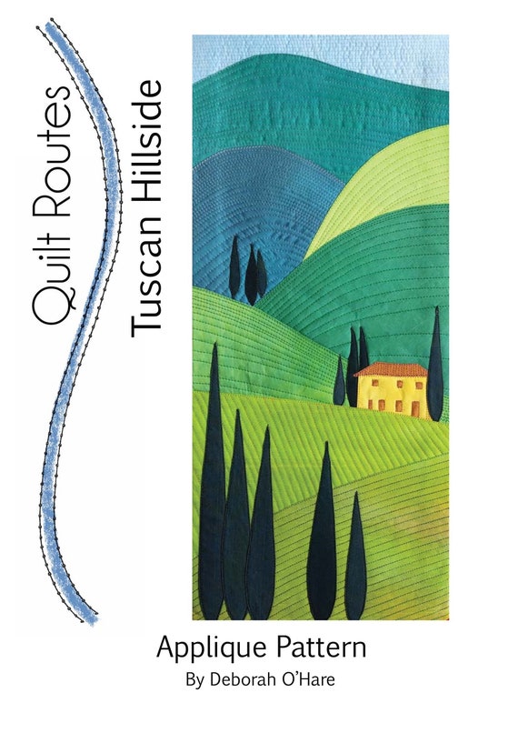 Landscape Quilt Pattern Tuscan Hillside - Etsy