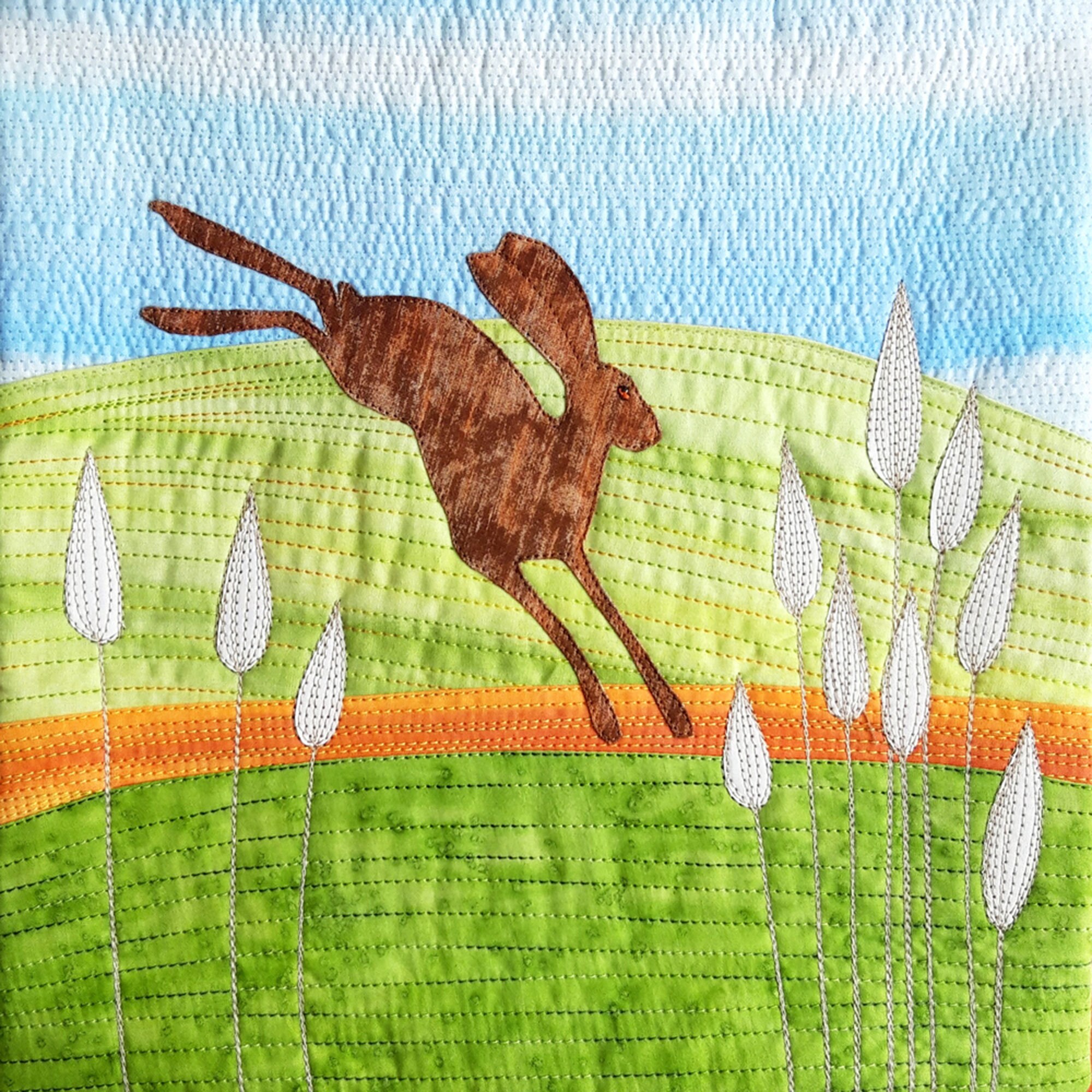 Hare Mini Quilt Paper Pattern | Etsy