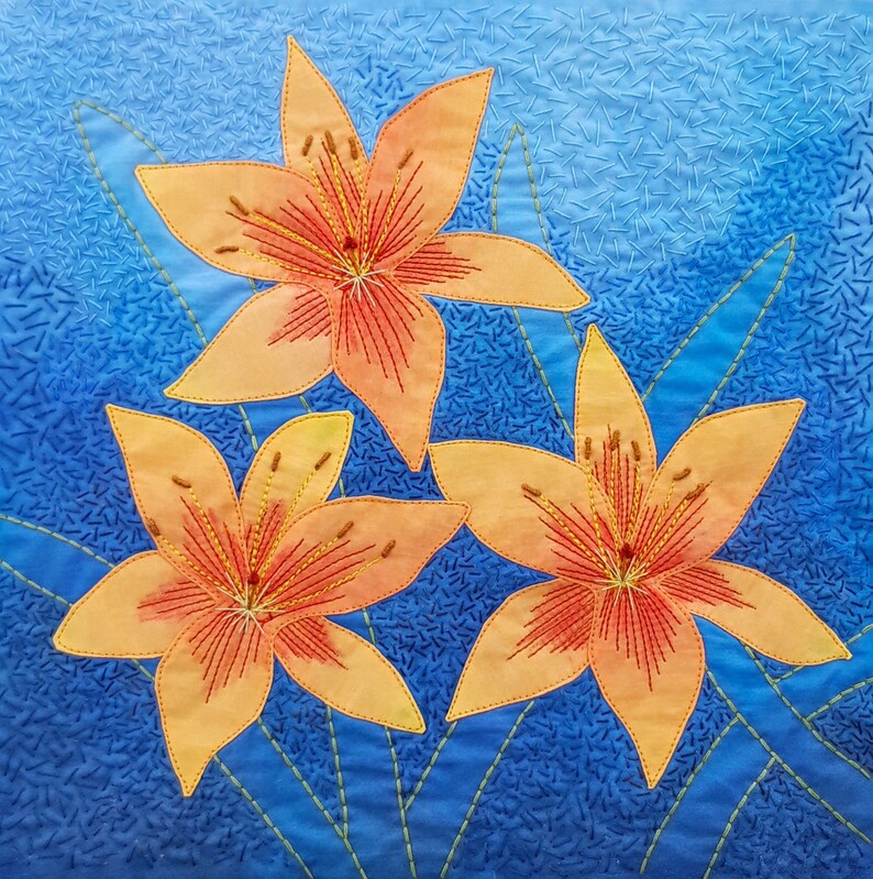 Lilies Quilt Pattern PDF - Etsy