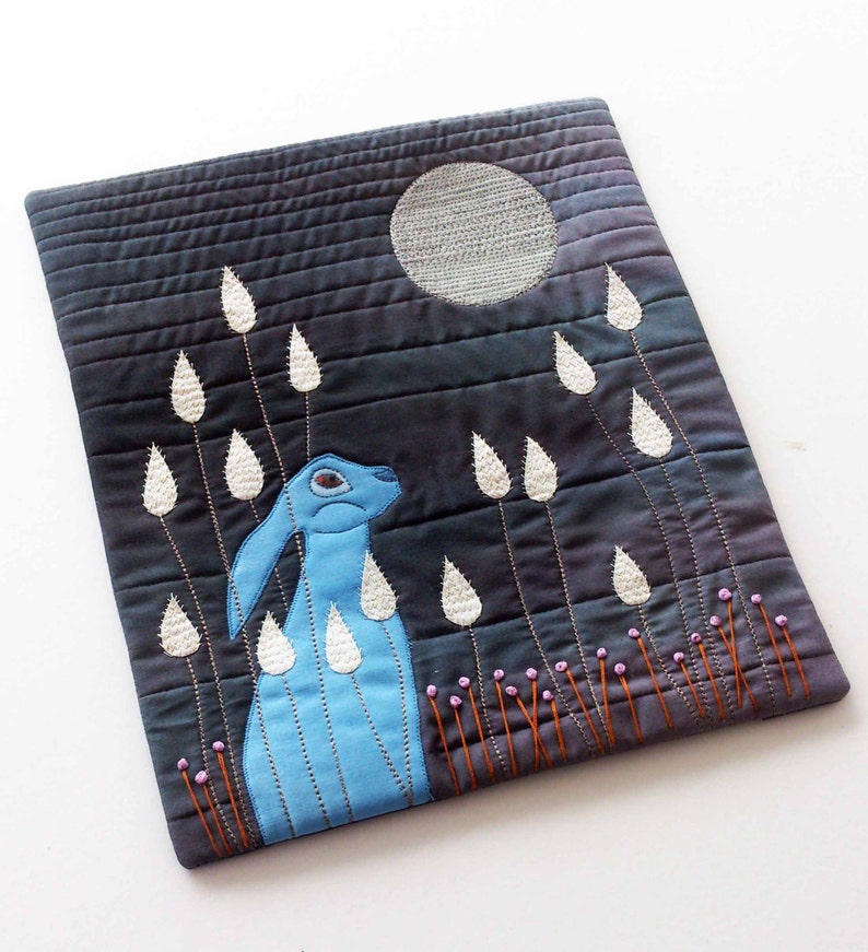 Moon Gazing Hare Applique Quilt Pattern. Digital Pattern. - Etsy UK