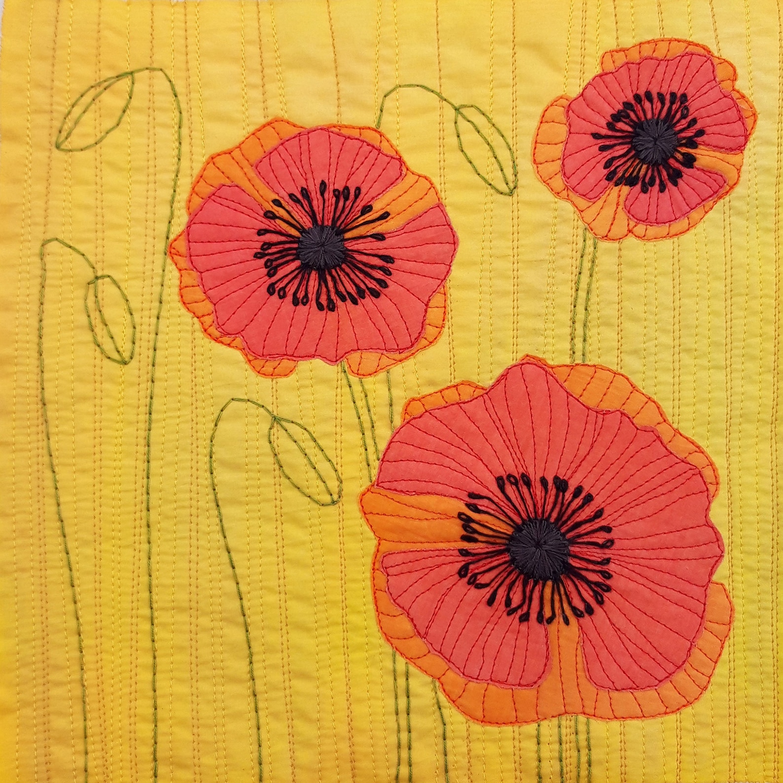 Poppies Quilt Pattern PDF - Etsy