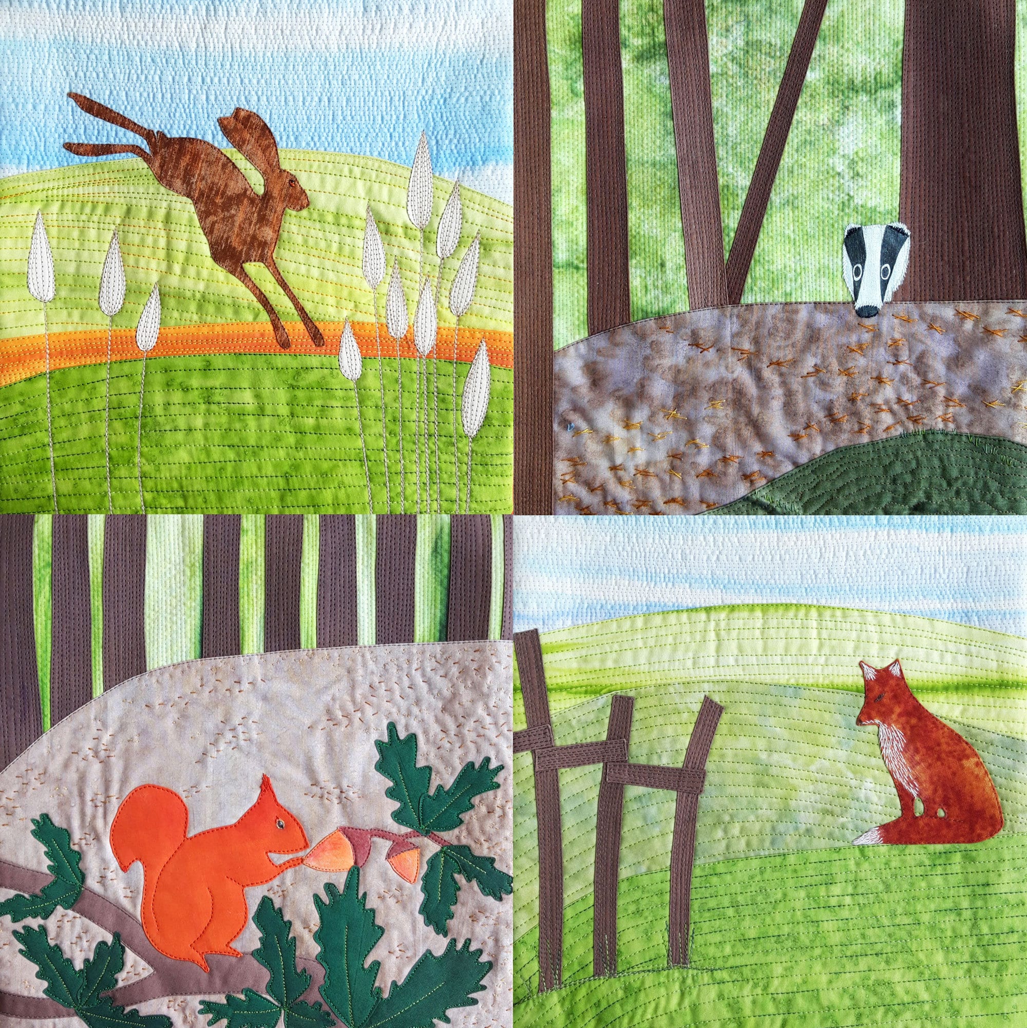 Hare Mini Quilt Paper Pattern | Etsy