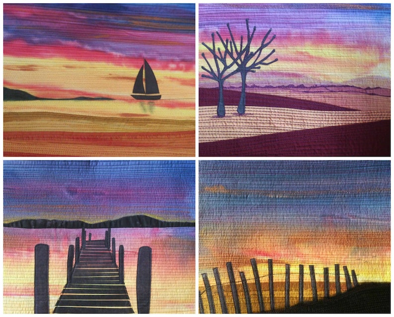 Sunset Skies Landscape Quilt Pattern. - Etsy Canada