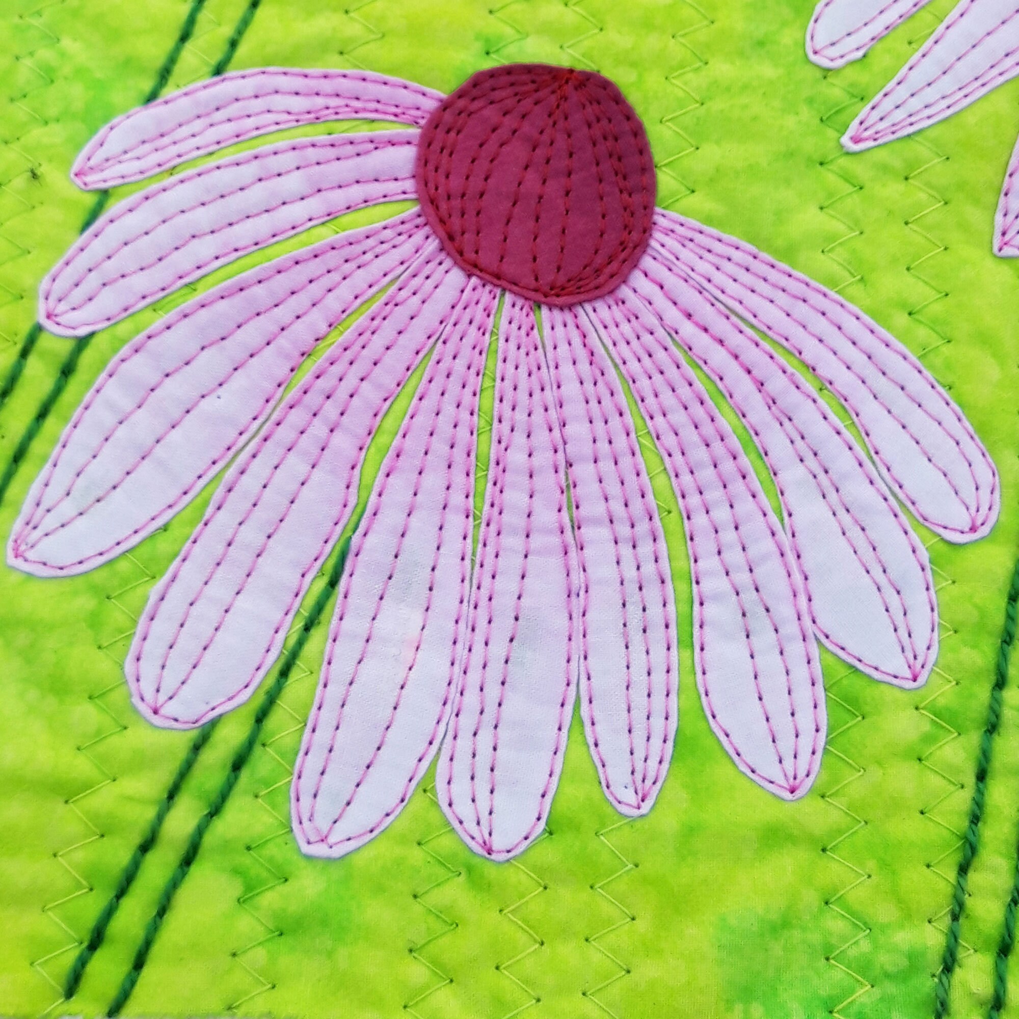 Cone Flowers Art Quilt Pattern - Etsy