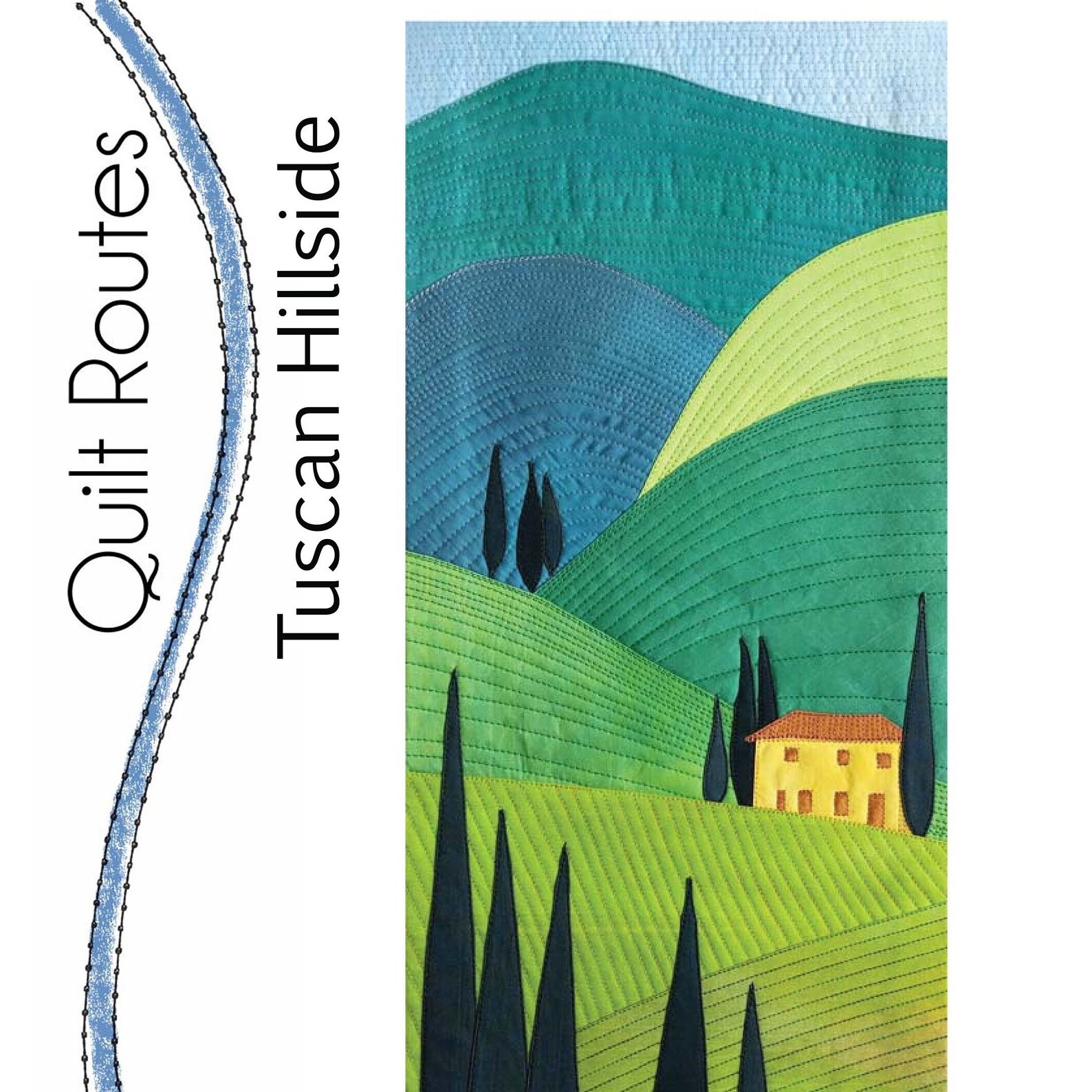 Landscape Quilt Pattern Tuscan Hillside - Etsy