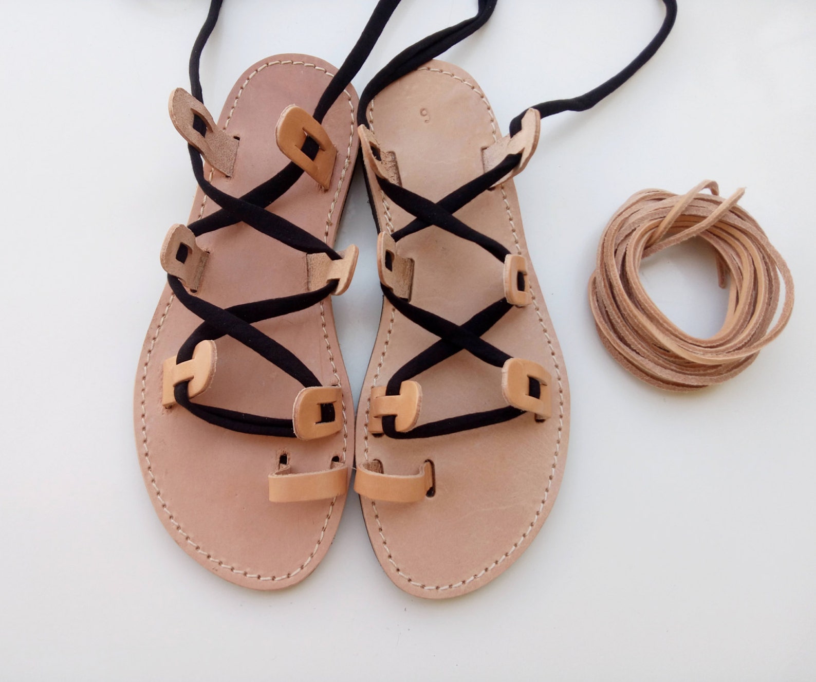 Gladiator Sandals, Tie up Sandals, Greek Sandals, FREE EXTRA STRAPS - Etsy