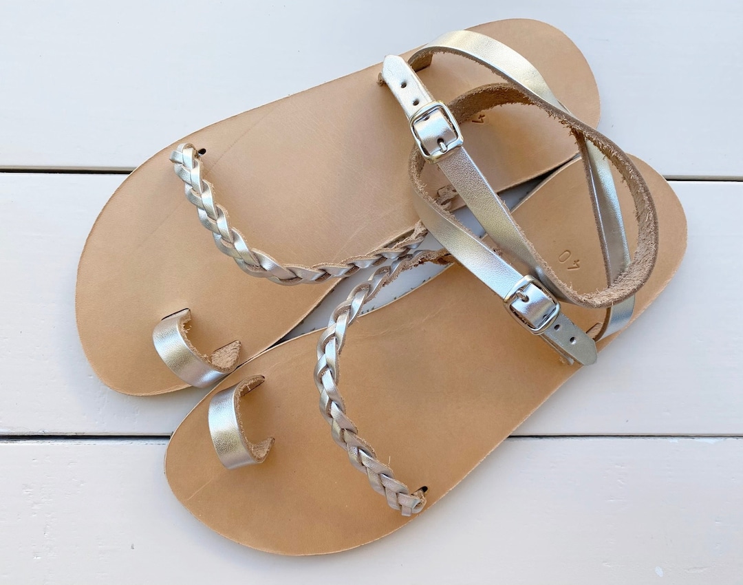 Leather Sandals, Barefoot Sandals, Greek Sandals, Flat Womens Sandals ...