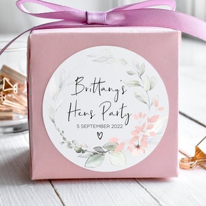 Hen's Party Thank You Favor Stickers Bachelorette Cute | Etsy Australia